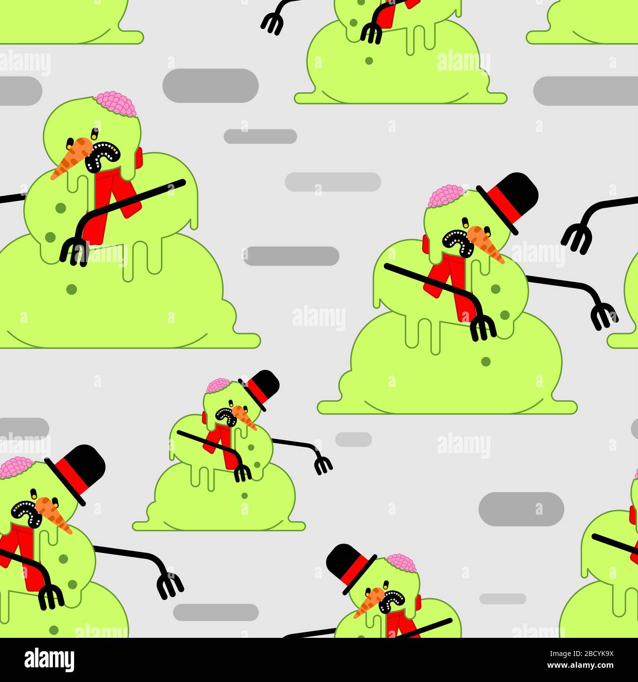 Dead Snowman Cartoon