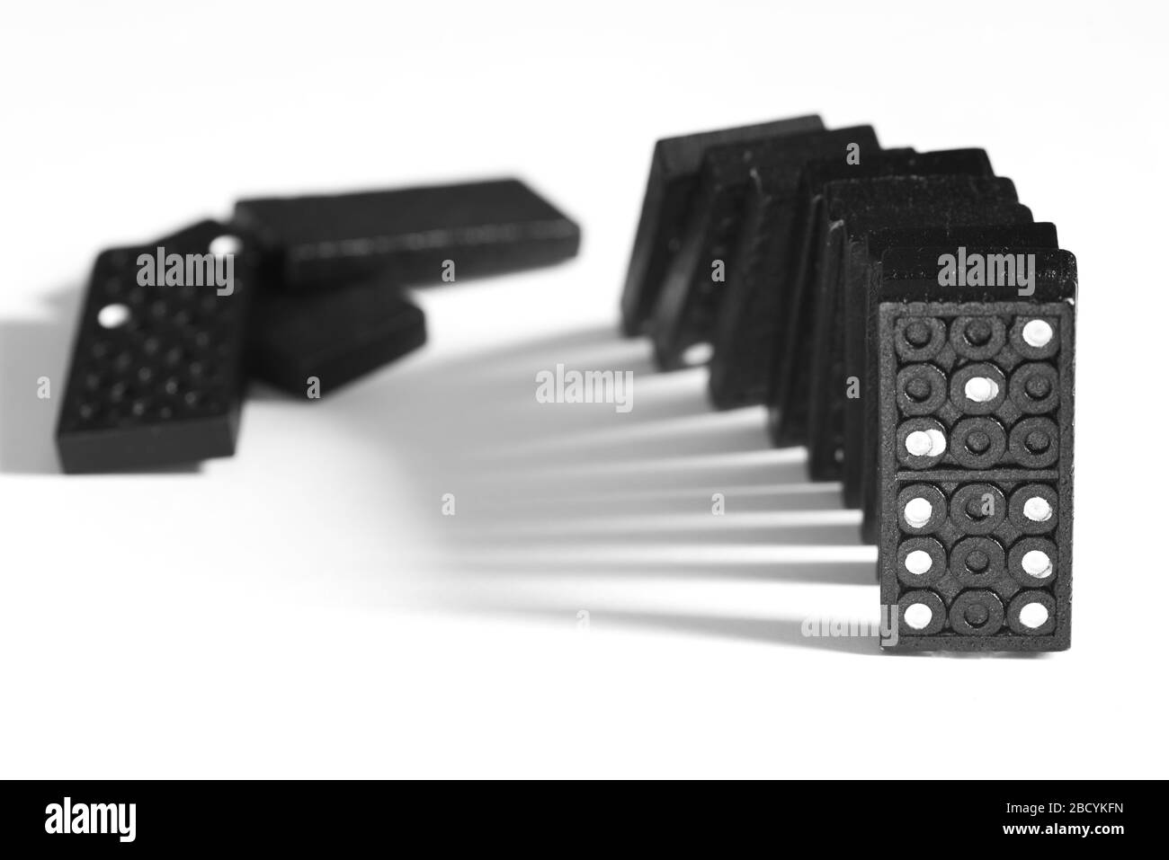 Falling blocks Black and White Stock Photos & Images - Alamy