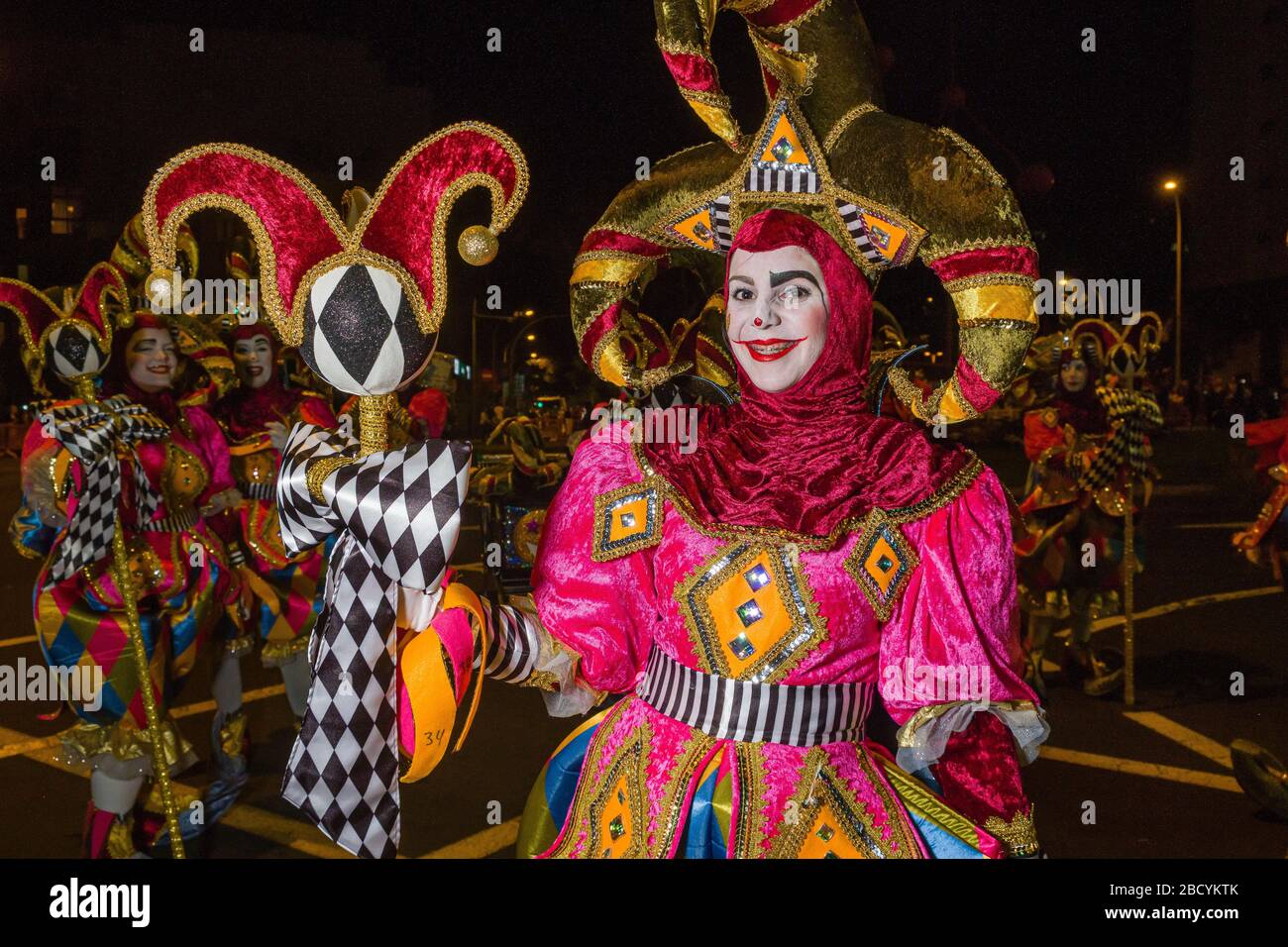 Beautifully dressed dancers, presenting their costumes during the ...