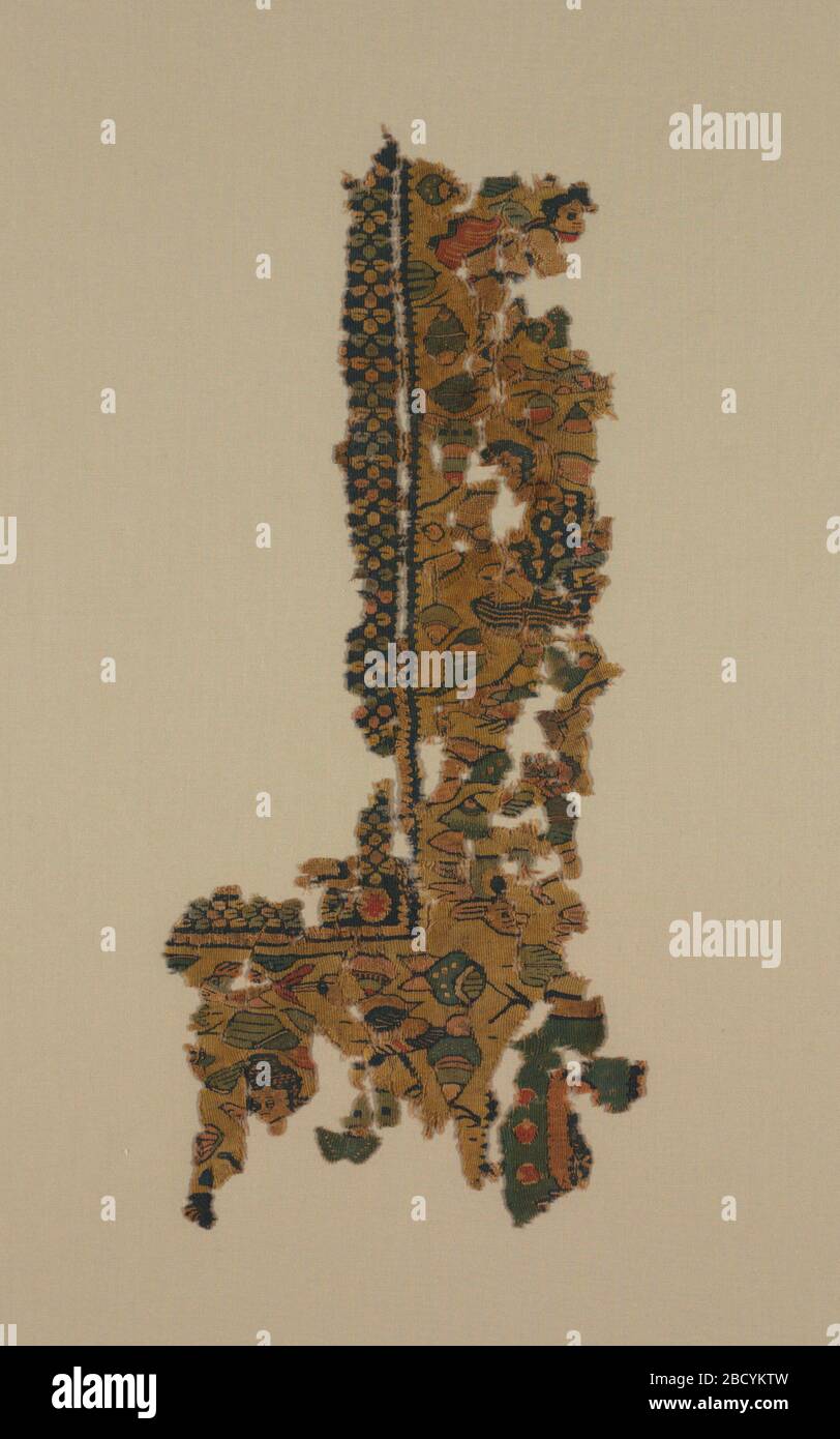 Border. Research in ProgressFragmentary remains of wide tapestry border ...