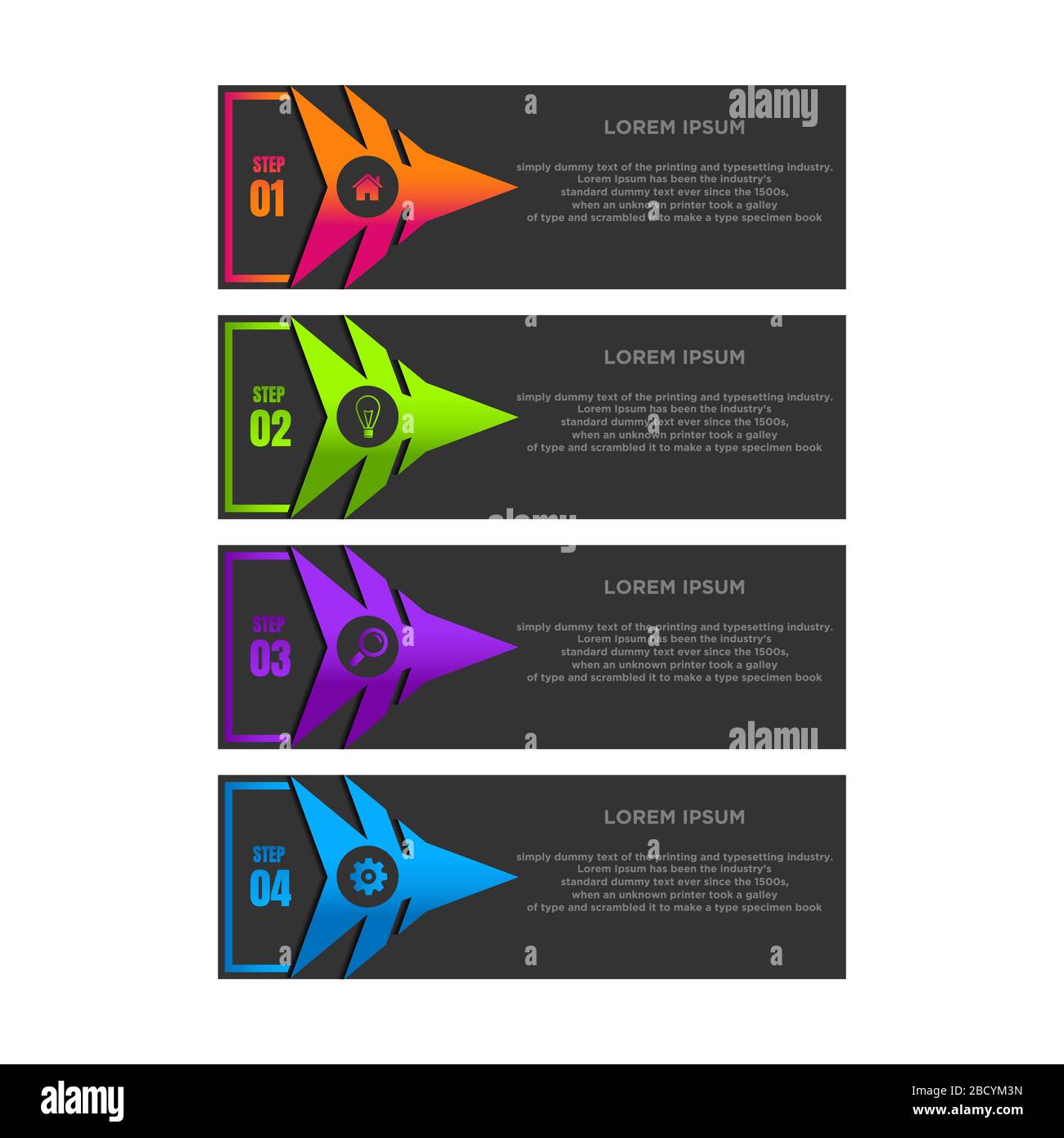 Business infographics. Timeline with 4 steps, labels. Vector ...