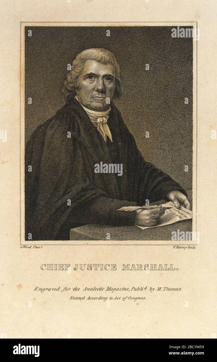Marshall Chief Justice 19th Stock Photo - Alamy