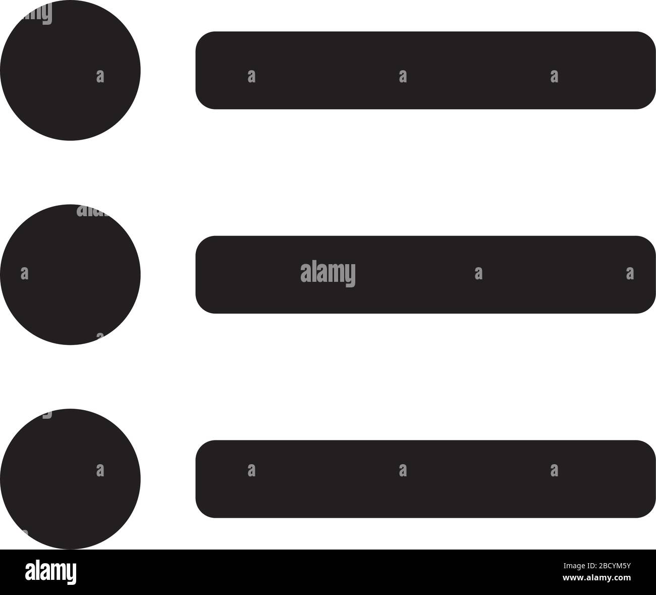 burger menu / list icon Stock Vector Image & Art - Alamy