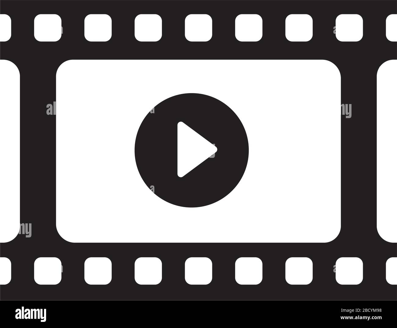 Film icon Black and White Stock Photos & Images - Alamy
