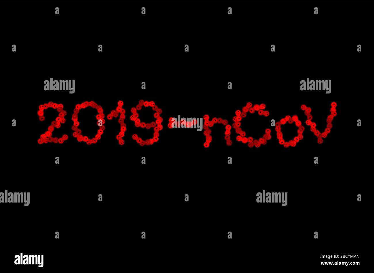 2019-ncov lettering sign. bacteria letter. Epidemic alphabet ...
