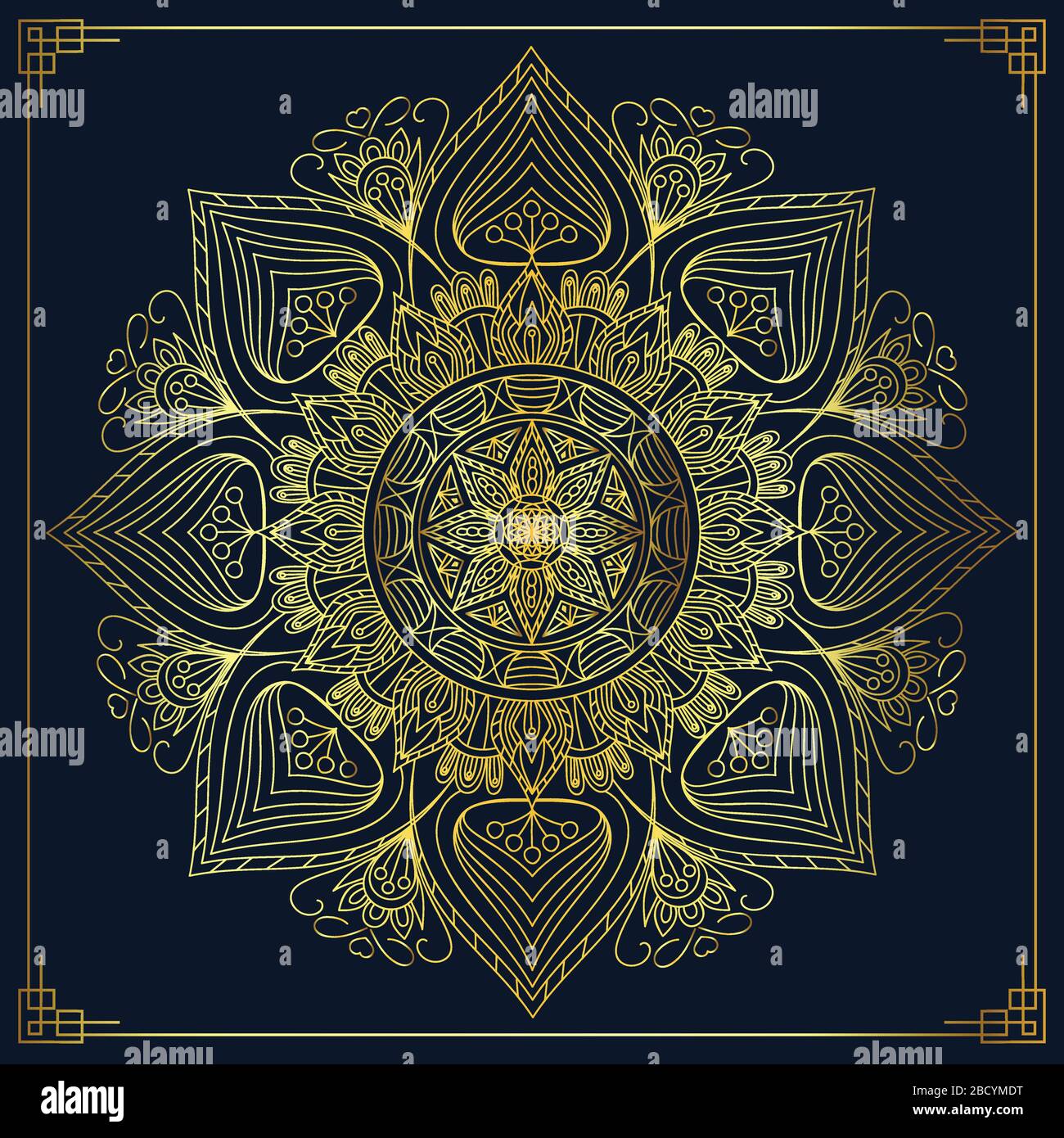 Ramadan kareem background with mandala ornament. Ethnic style luxury ...