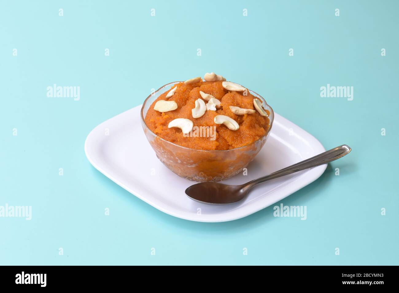 Indian traditional sweet,SemolinaSuji Halwa also known as Sweet Rava ...