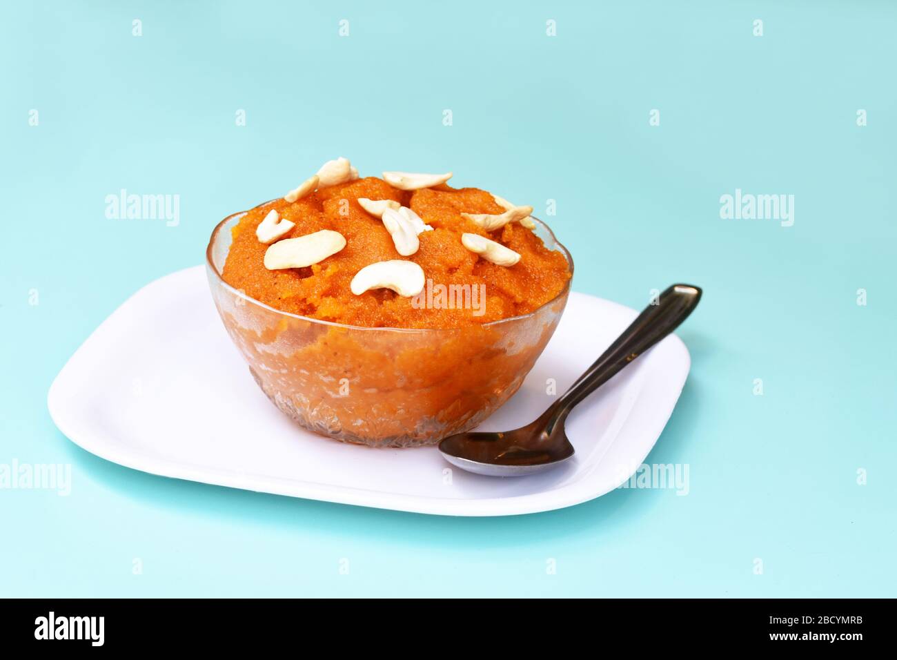 Indian traditional sweet,SemolinaSuji Halwa also known as Sweet Rava ...