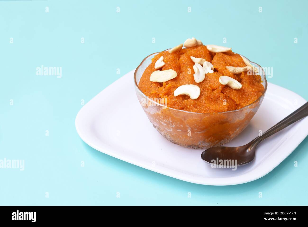 Indian traditional sweet,SemolinaSuji Halwa also known as Sweet Rava ...