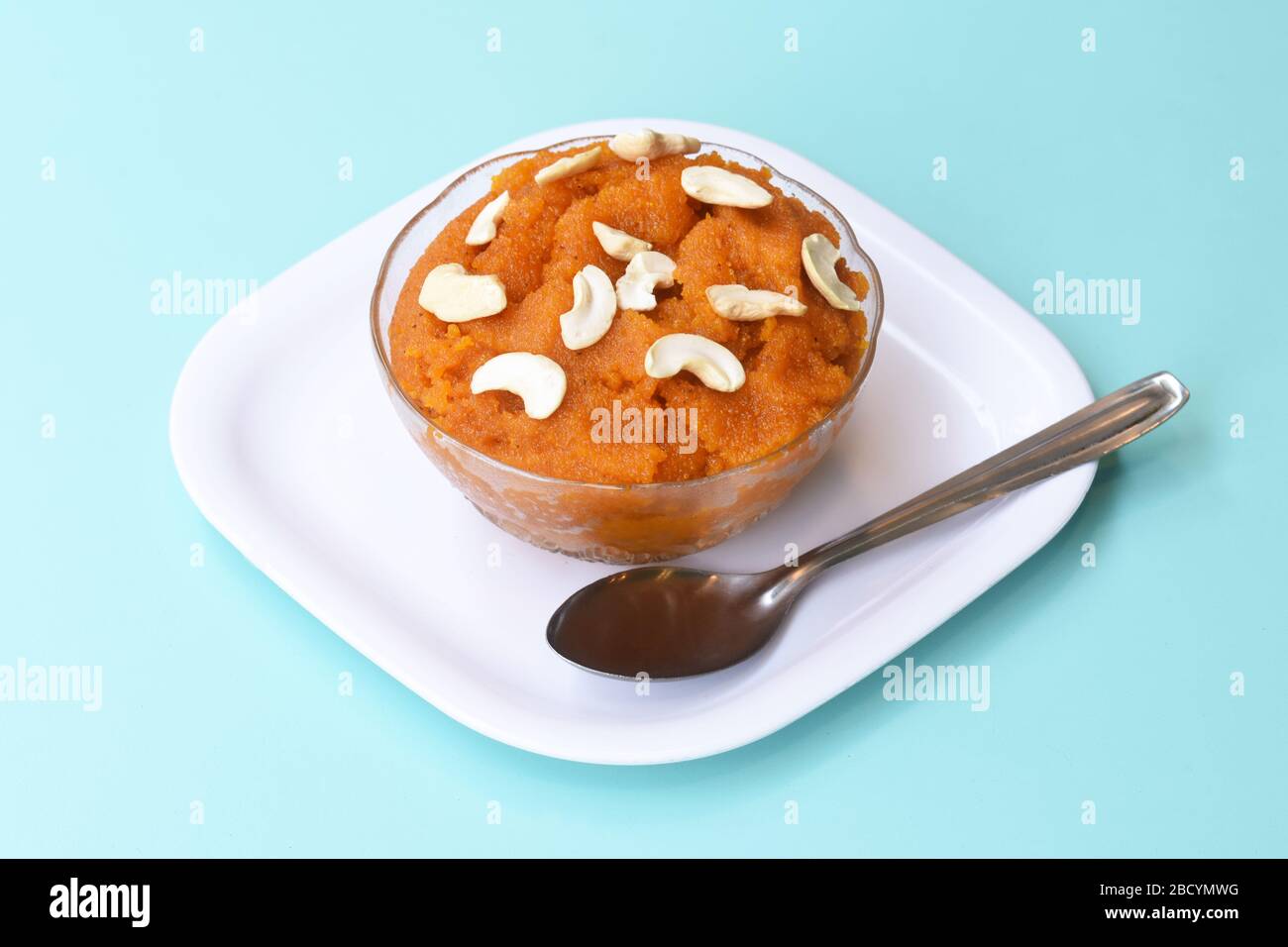 Indian traditional sweet,SemolinaSuji Halwa also known as Sweet Rava ...