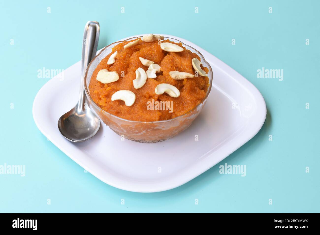 Indian traditional sweet,SemolinaSuji Halwa also known as Sweet Rava ...