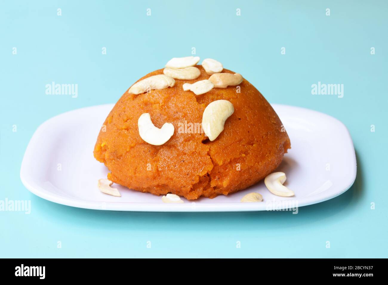 Indian traditional sweet,SemolinaSuji Halwa also known as Sweet Rava ...