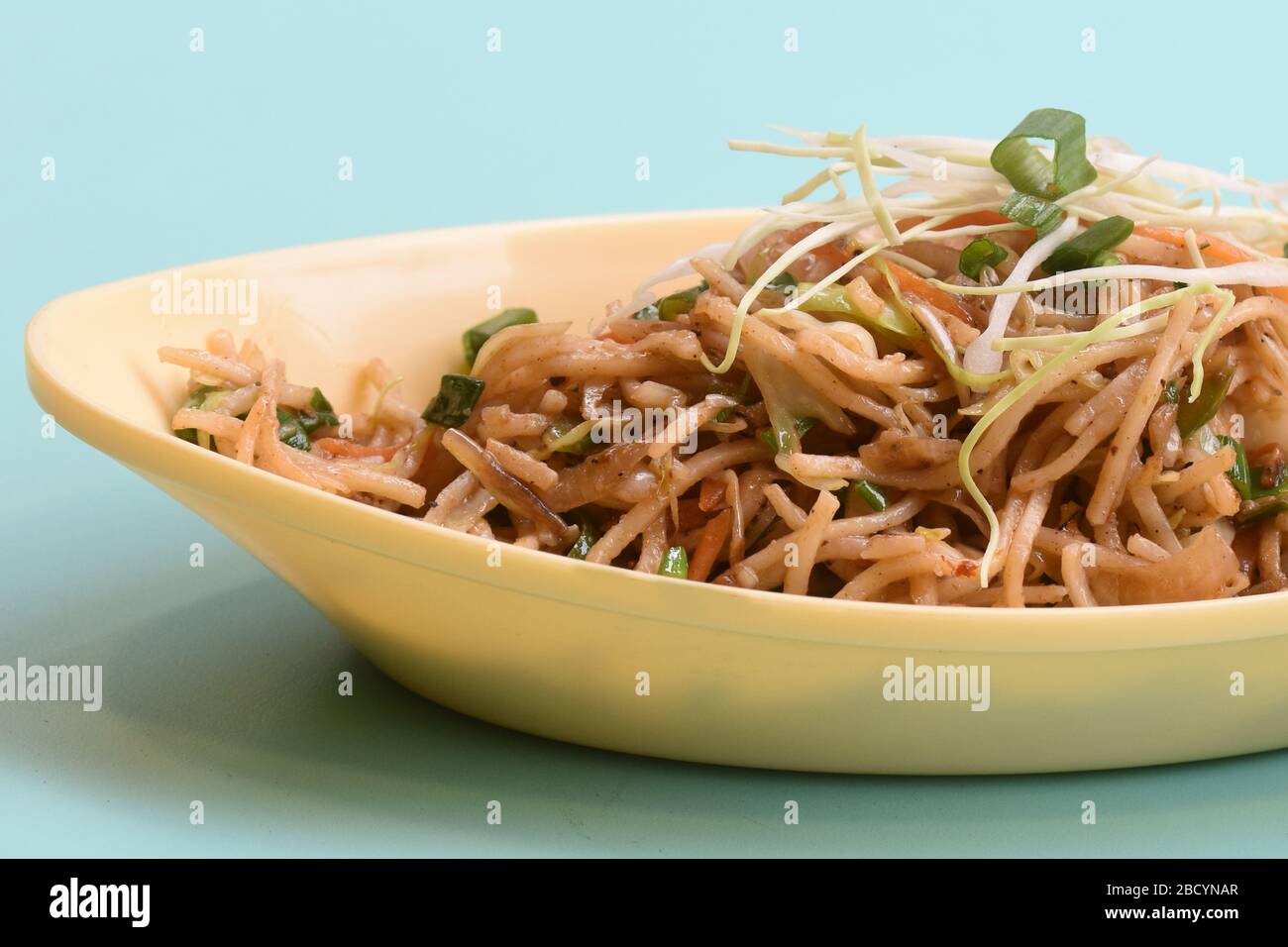 Vegetable Hakka Noodles or Manchurian Hakka or Schezwan Noodles or chow ...