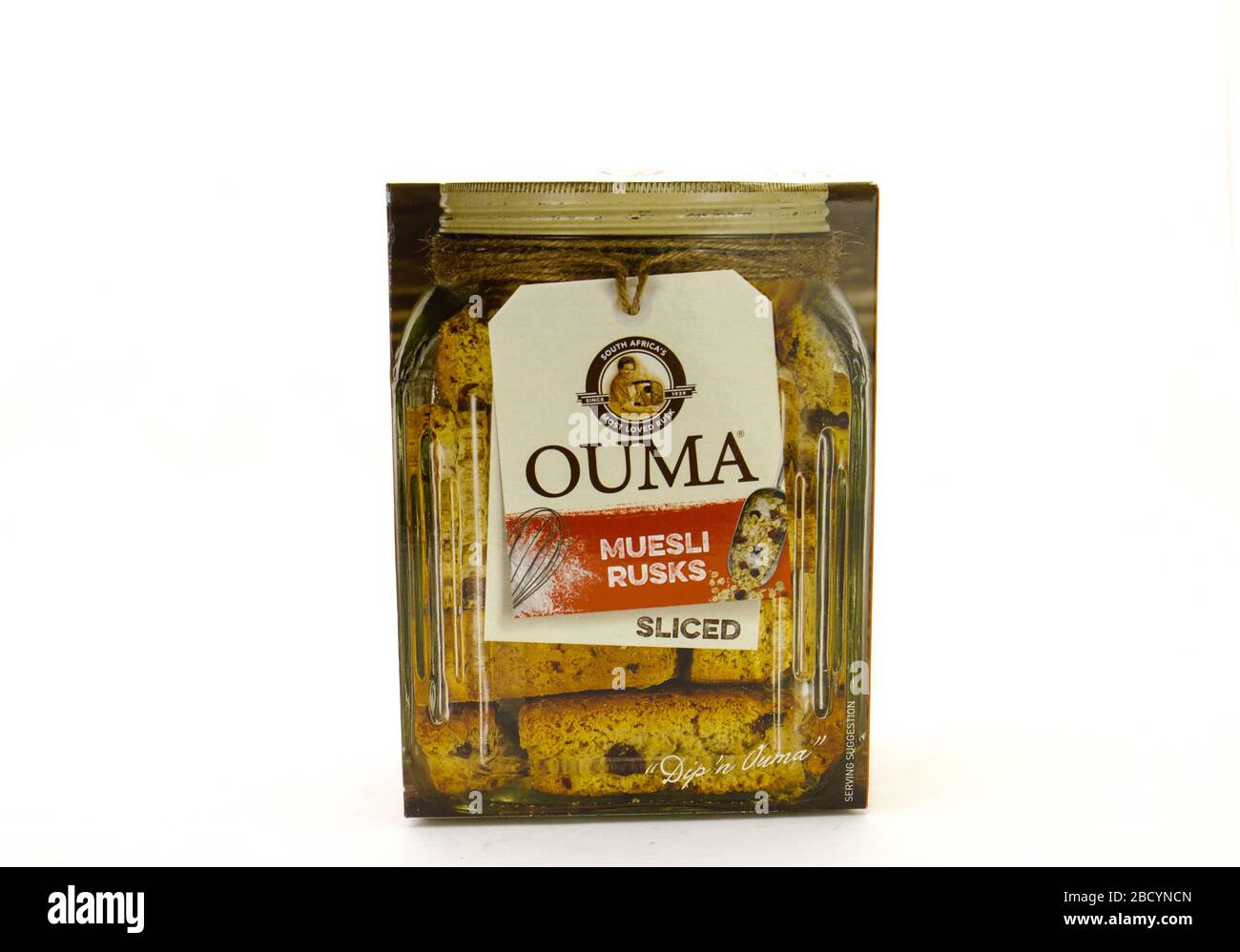 Alberton, South Africa - a box of traditional Ouma muesli rusks ...