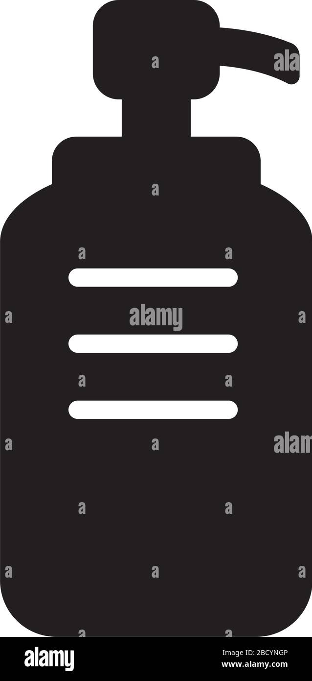 liquid soap (lotion / cream /shampoo) flat vector icon Stock Vector ...