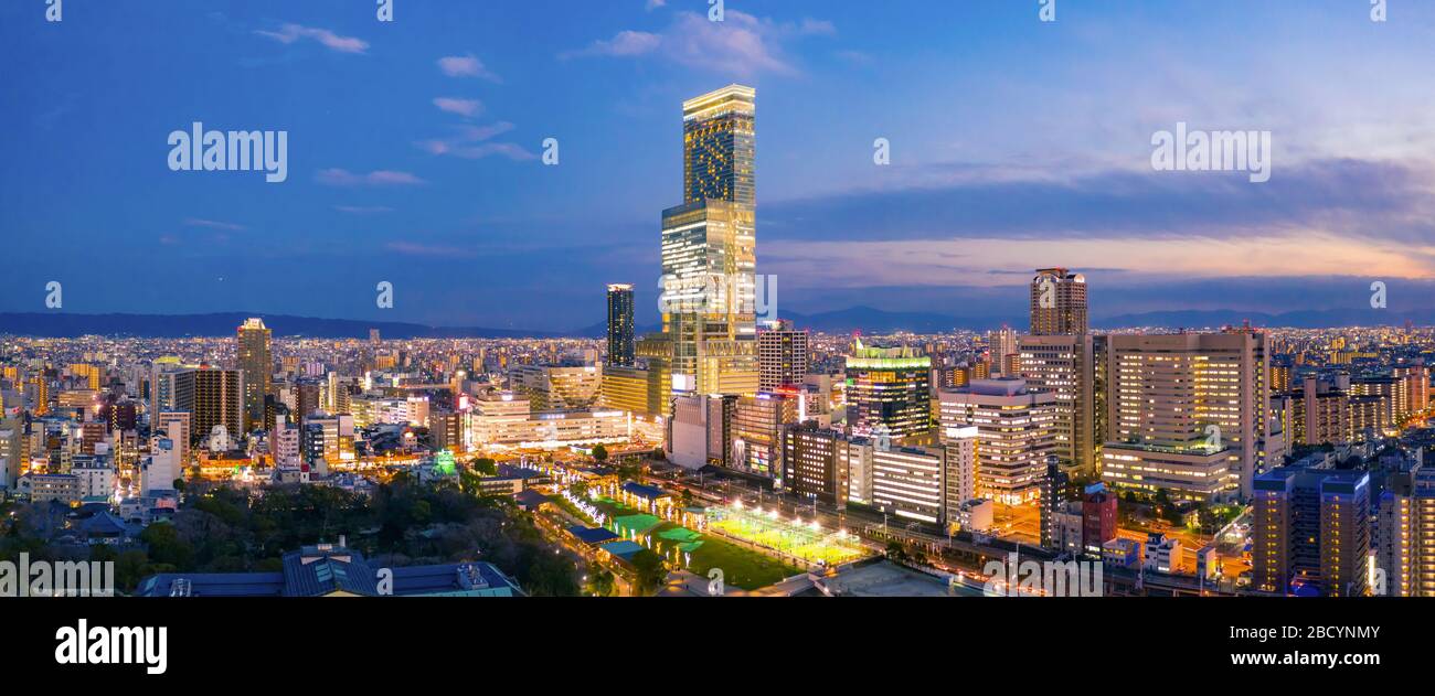 Osaka drone view hi-res stock photography and images - Alamy