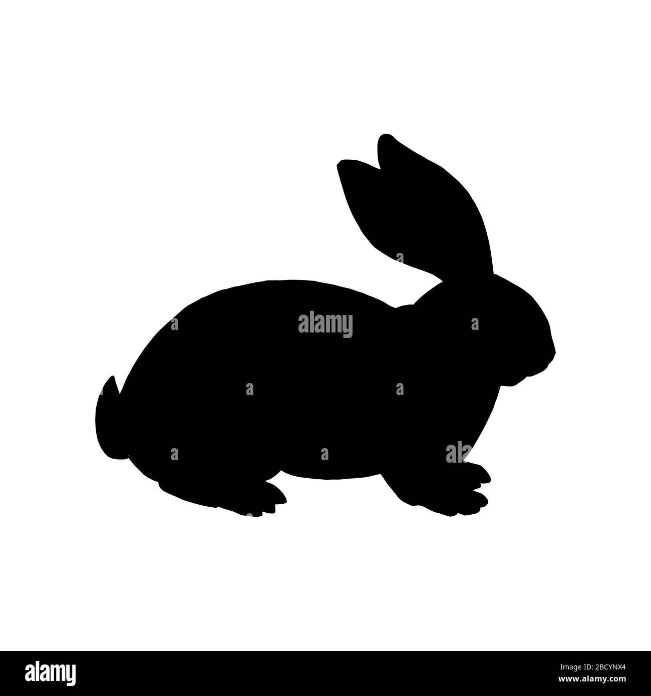 Easter bunny Black and White Stock Photos & Images - Alamy