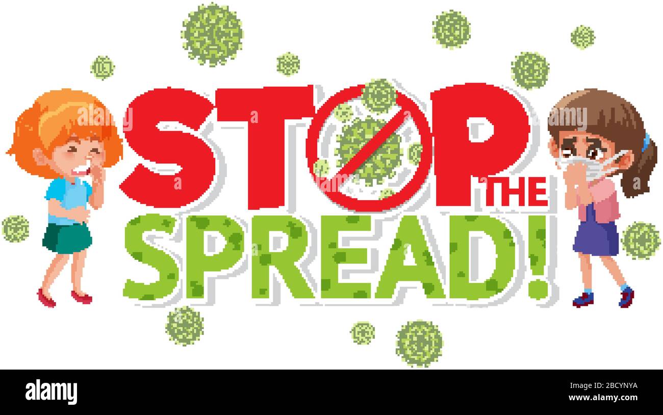 Stop Corona virus sign illustration Stock Vector Image & Art - Alamy