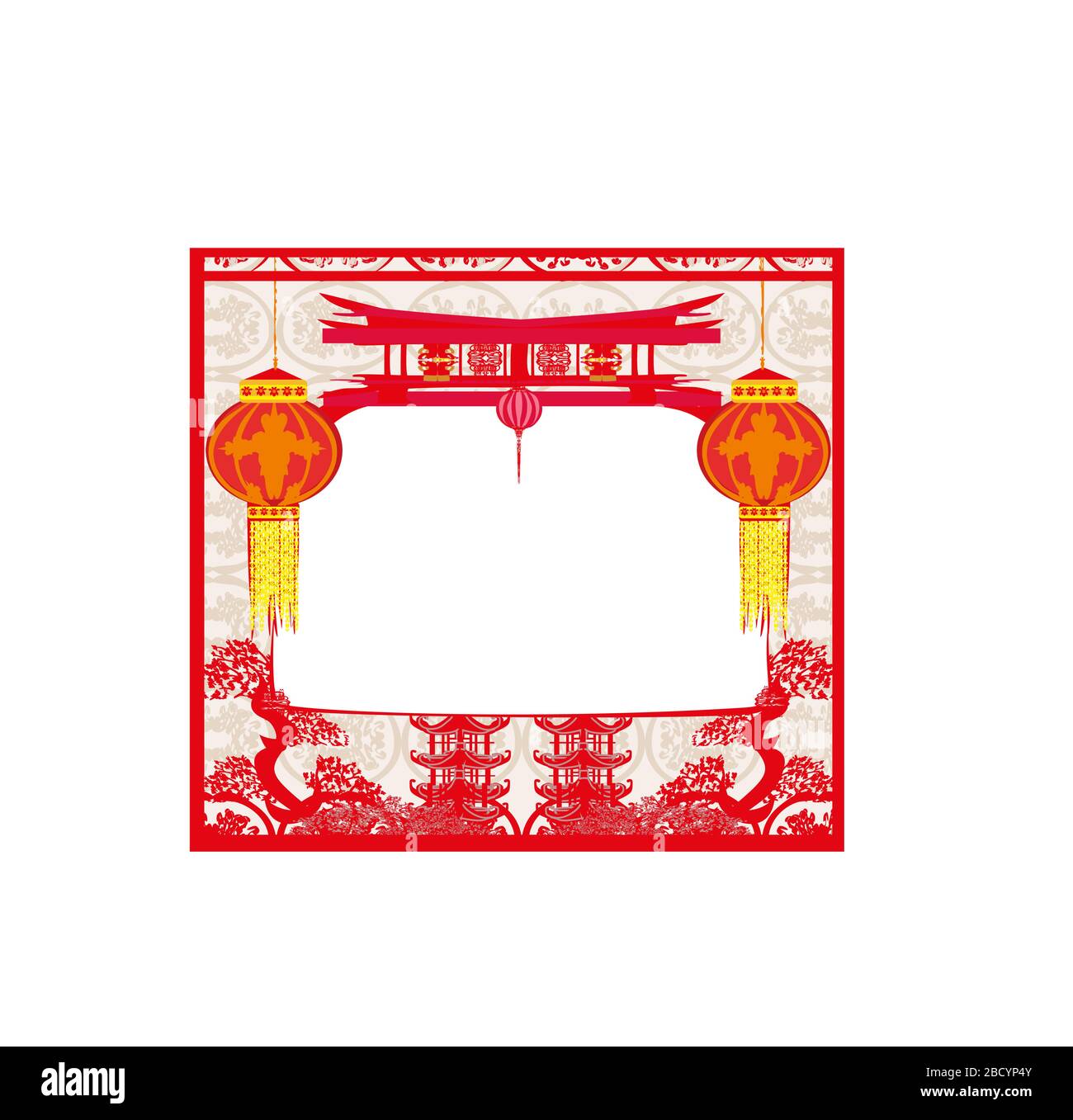 Mid-Autumn Festival for Chinese New Year frame Stock Vector Image & Art ...