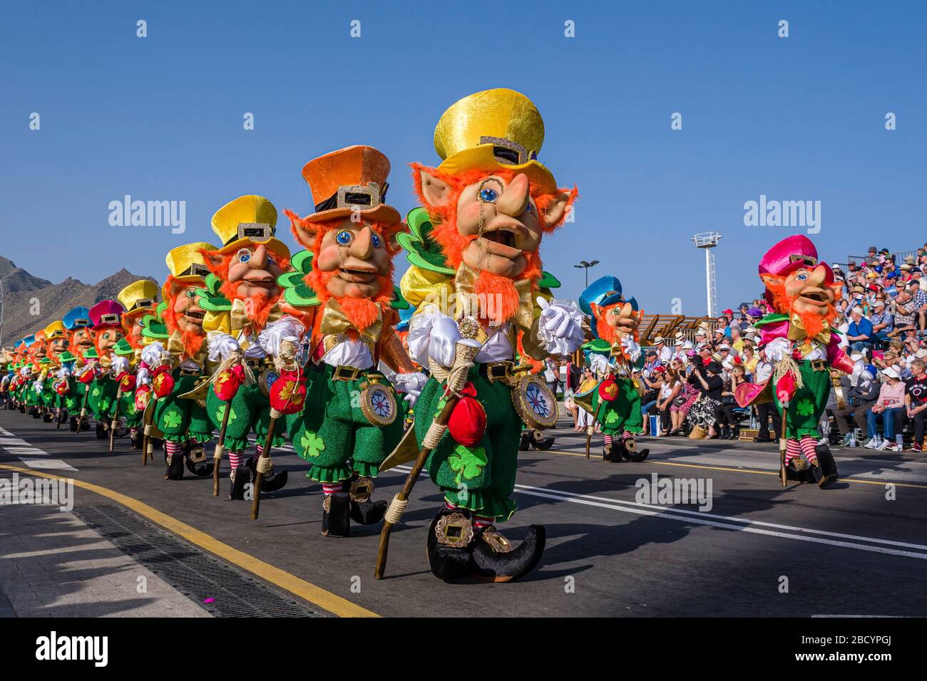 Beautifully dressed dancers, presenting their costumes during the Big ...