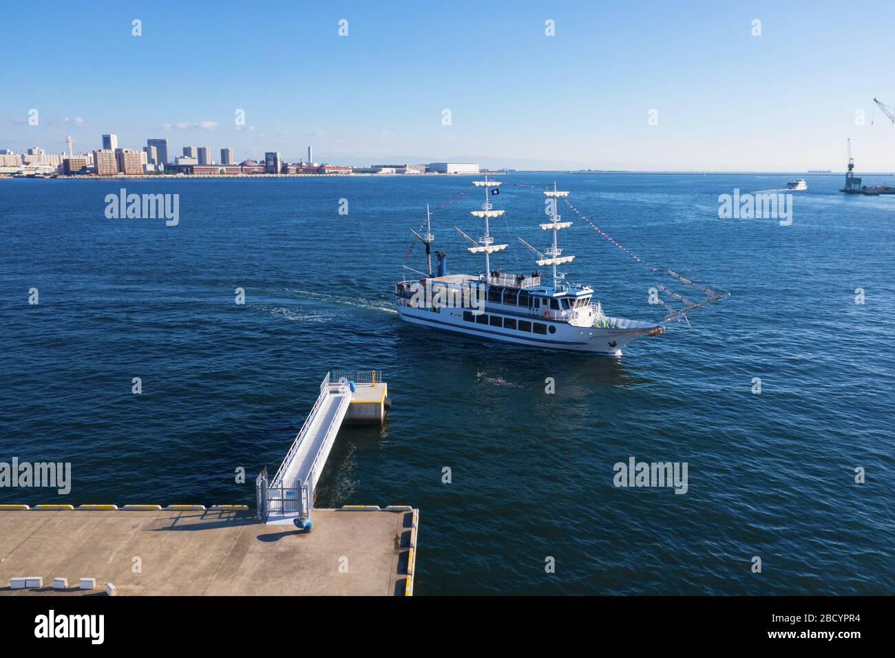 Aerial view of Kobe harbour in japan Stock Photo - Alamy