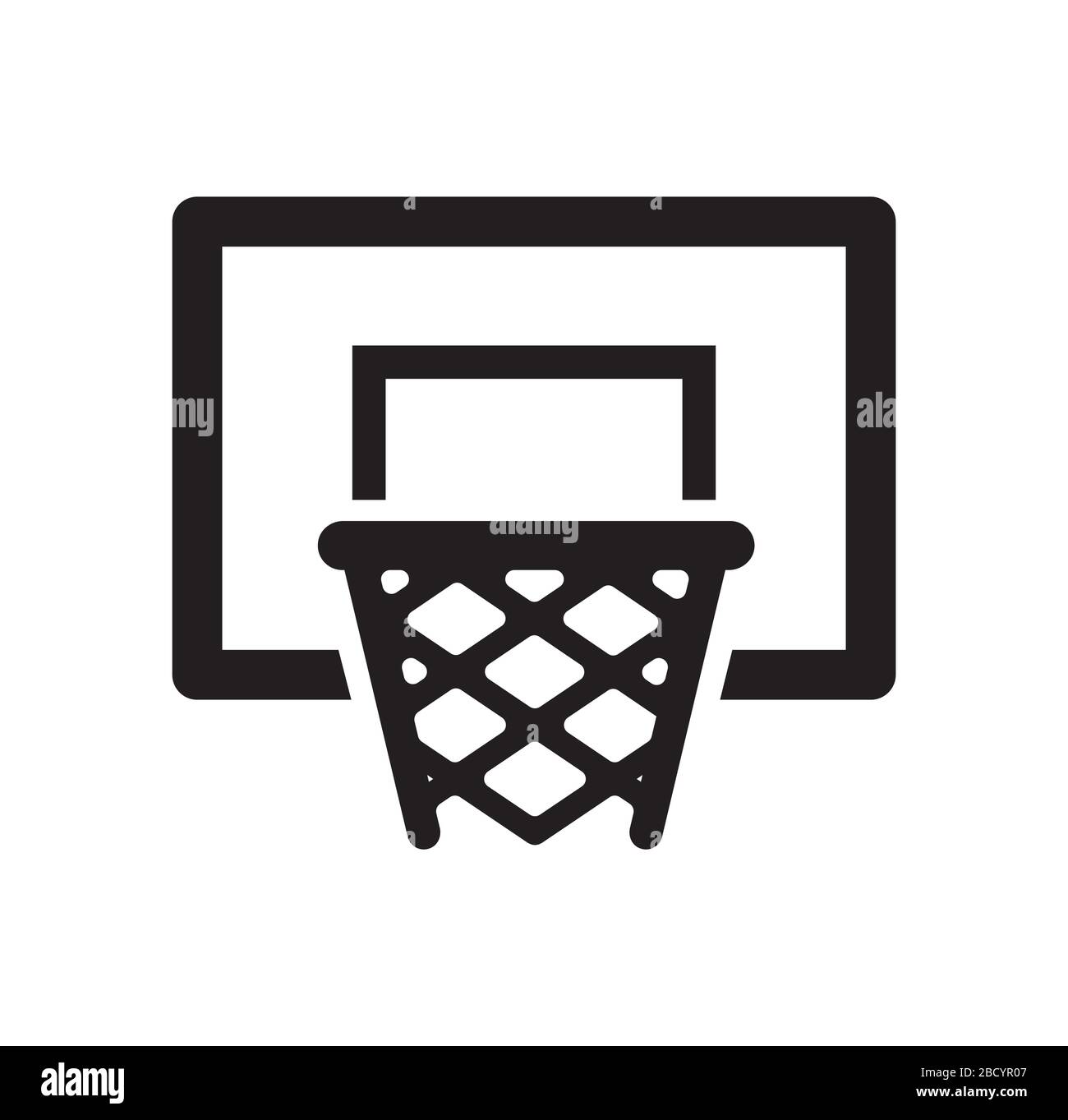 Basketball court vector icon Cut Out Stock Images & Pictures - Alamy