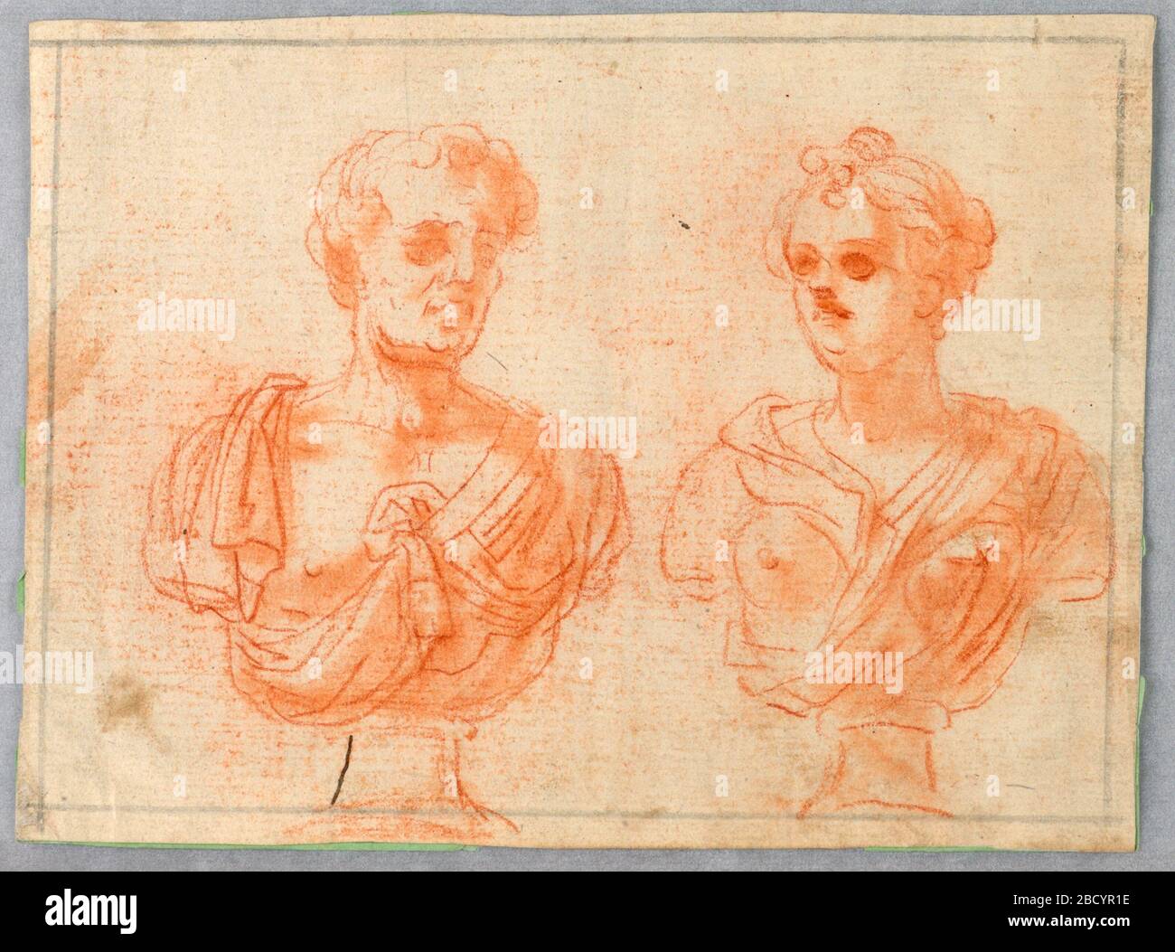 Two Roman Busts. Research in ProgressA male and female bust in the ...