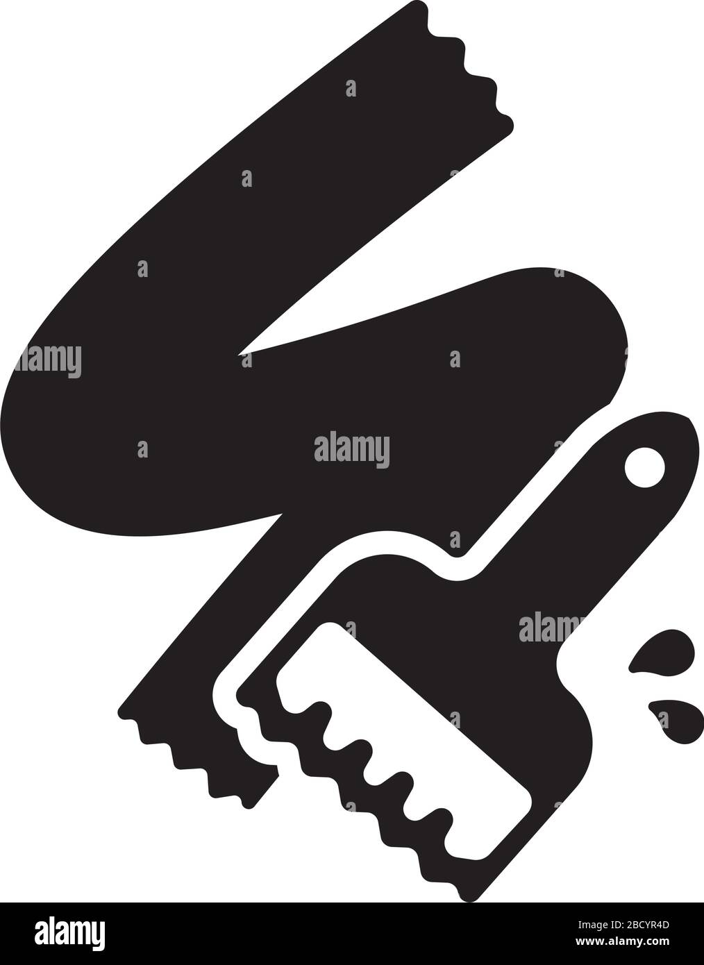 Artist painting hand brush Cut Out Stock Images & Pictures - Alamy