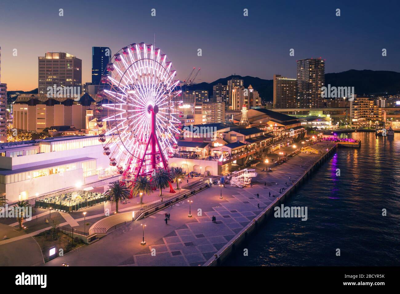Aerial view of Kobe harbour in japan Stock Photo - Alamy