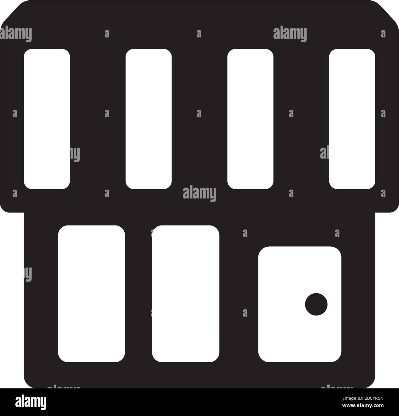 Store building icon black Cut Out Stock Images & Pictures - Alamy