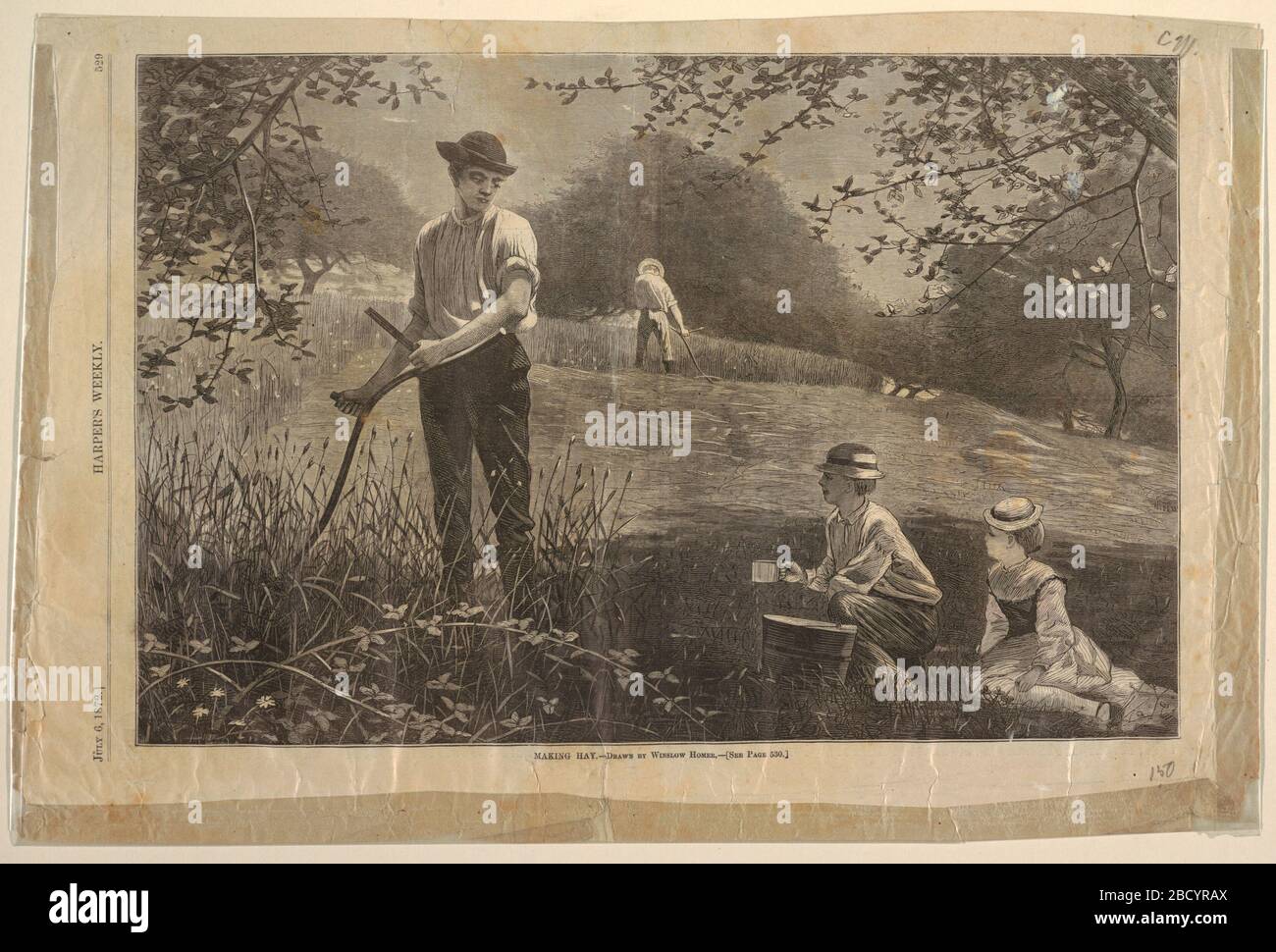 Making Hay. Research in ProgressHorizontal view of an open field ...