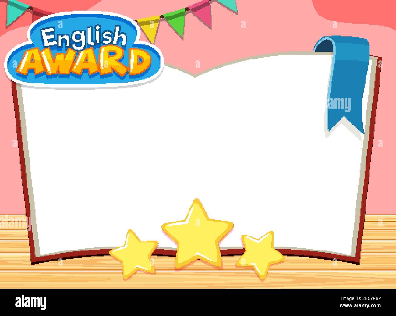 Background template design for English award illustration Stock Vector ...