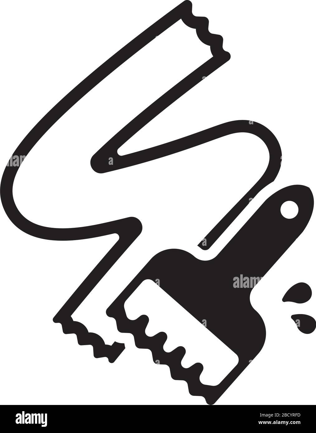 Paintbrush object Black and White Stock Photos & Images - Alamy