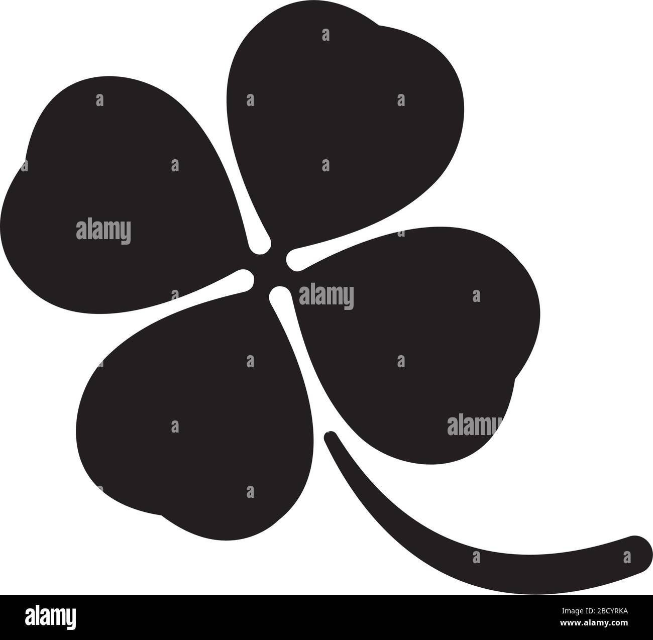 Clover vector vectors Black and White Stock Photos & Images - Alamy