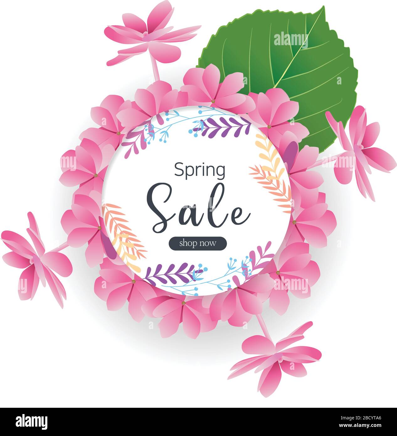 Hydrangea flower editable design Stock Vector Image & Art - Alamy