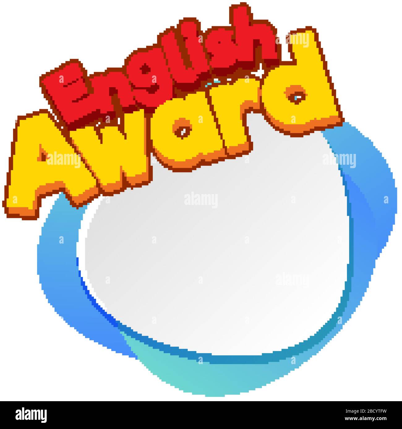 Background template design for English award illustration Stock Vector ...