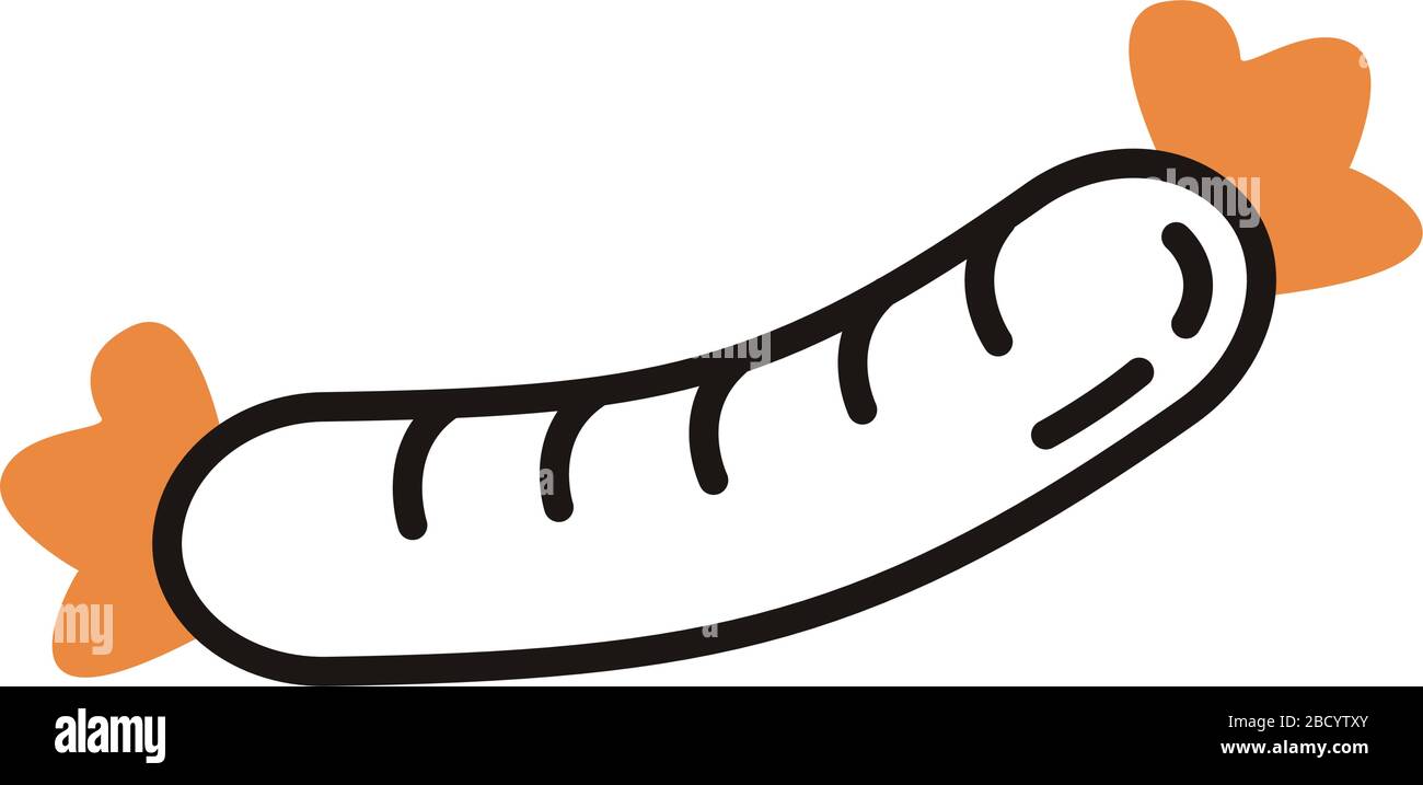delicious sausage line style icon Stock Vector Image & Art - Alamy