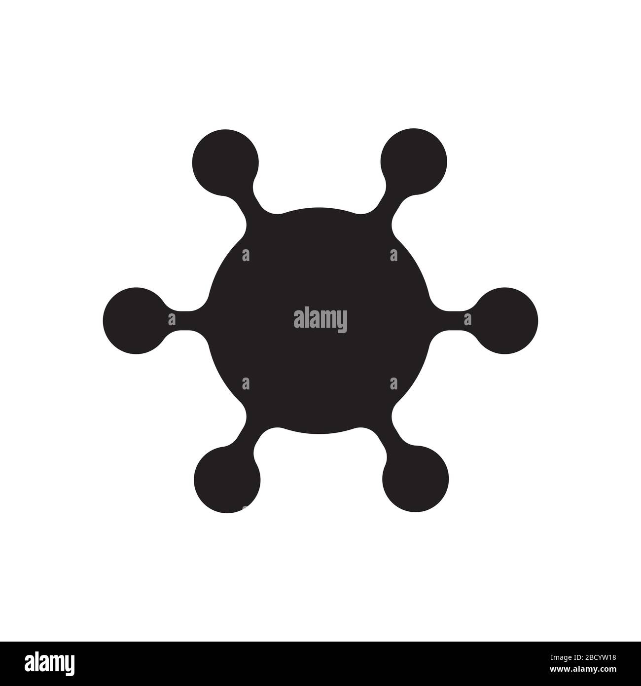 Bacteria icon simple element Black and White Stock Photos & Images - Alamy