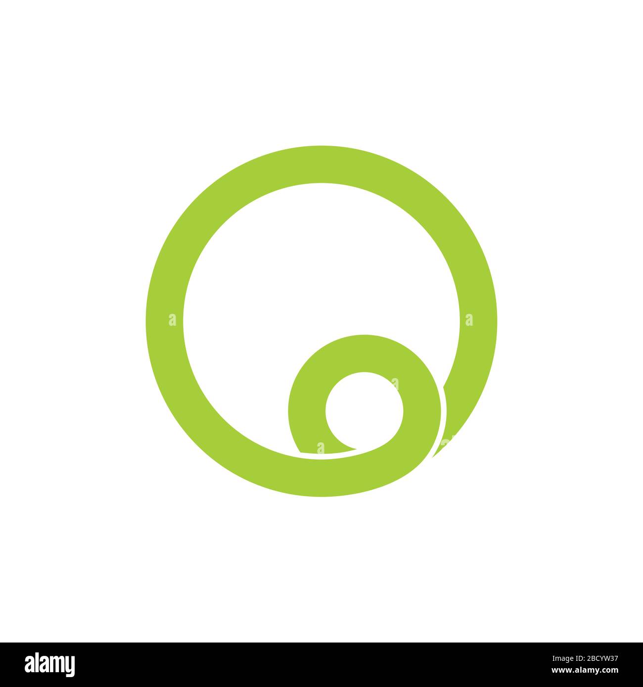 simple circle loop line art logo vector Stock Vector Image & Art - Alamy