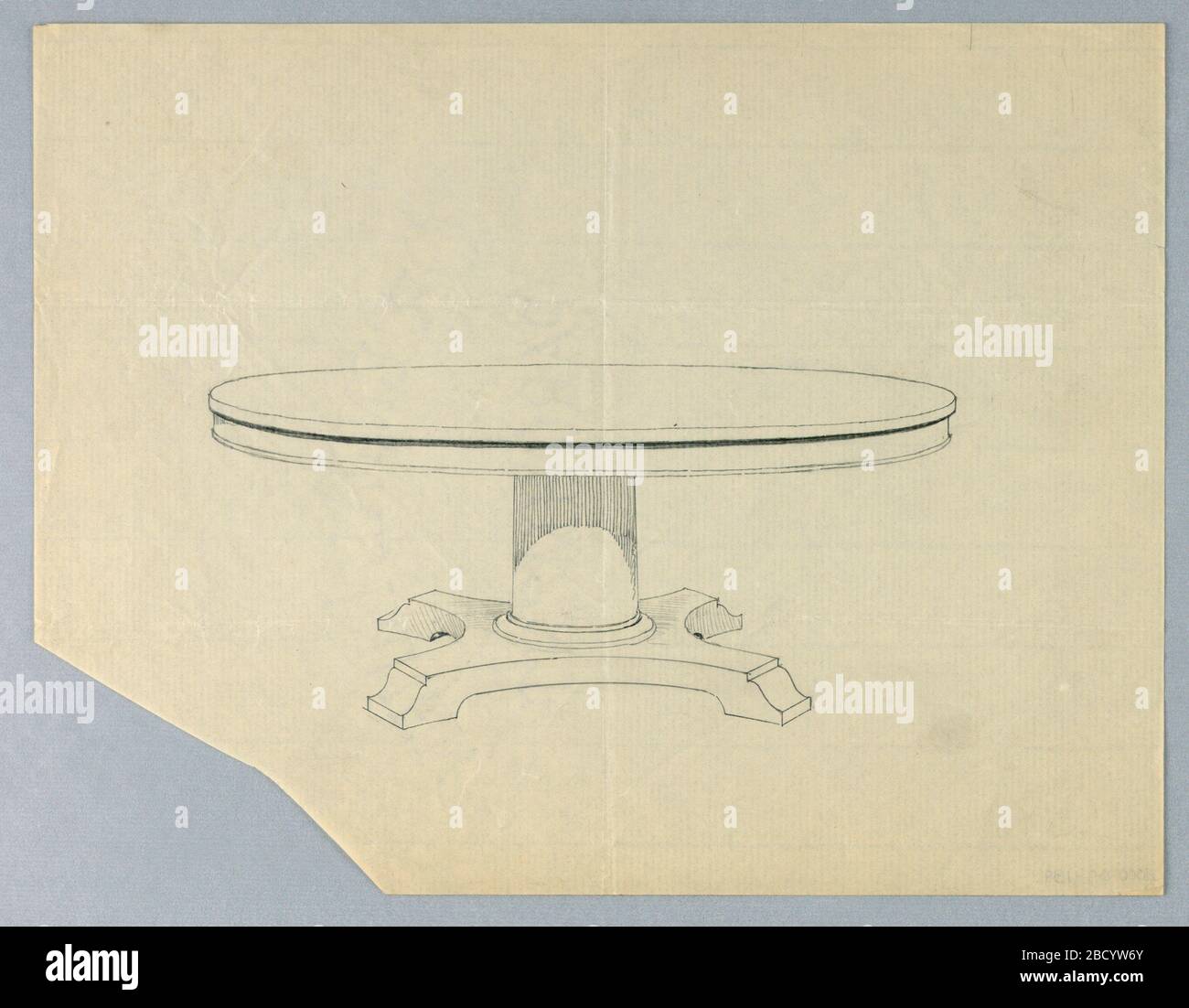 Design for a Round Dining Table with Bracket Feet. Research in ...