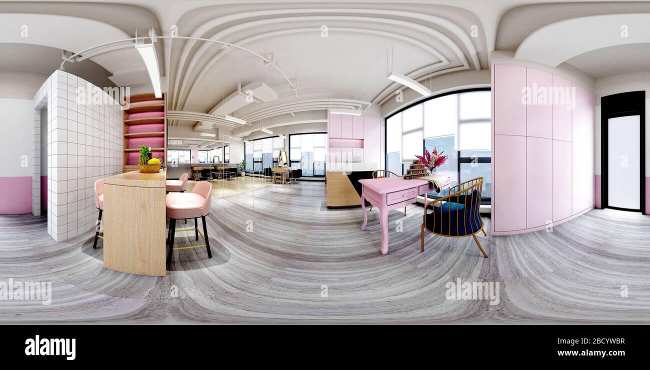 3d render beauty spa wellness massage center Stock Photo - Alamy