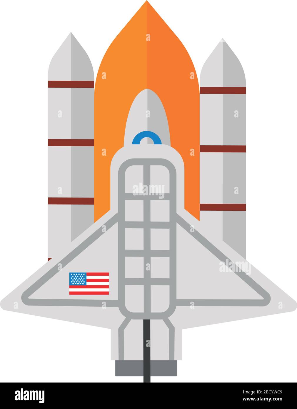 space shuttle usa flat detailed icon Stock Vector Image & Art - Alamy