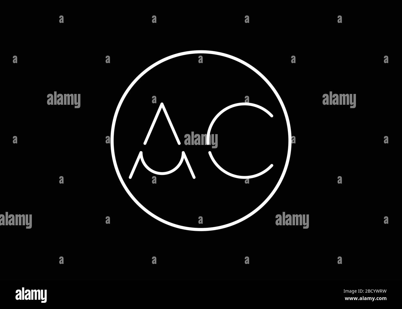 A C Initial Letter Logo design vector template, Graphic Alphabet Symbol ...