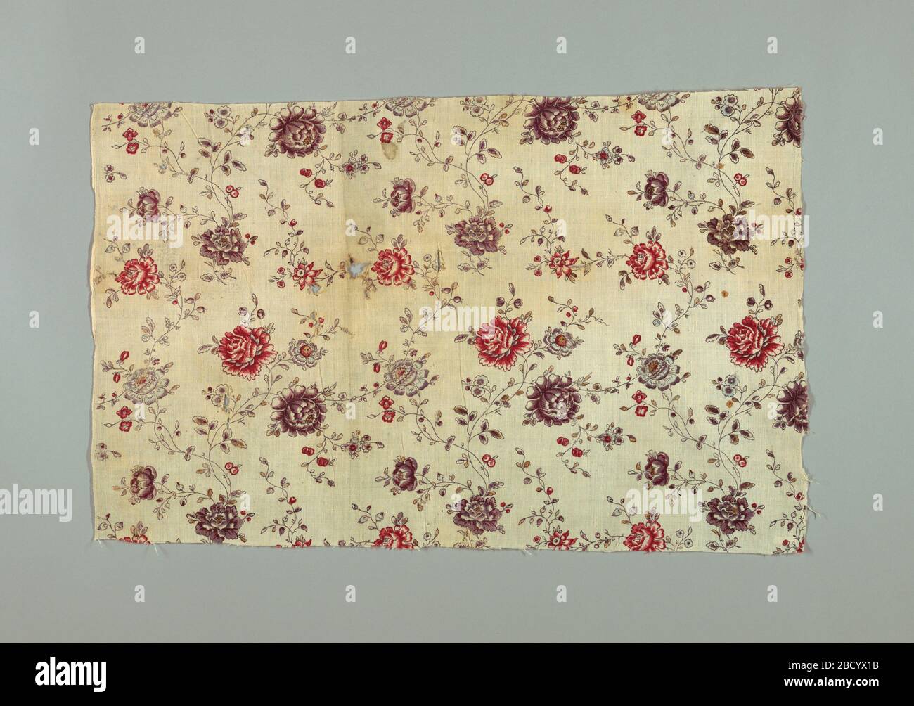 Textile. Research in ProgressPrinted cotton with a straight repeat of ...