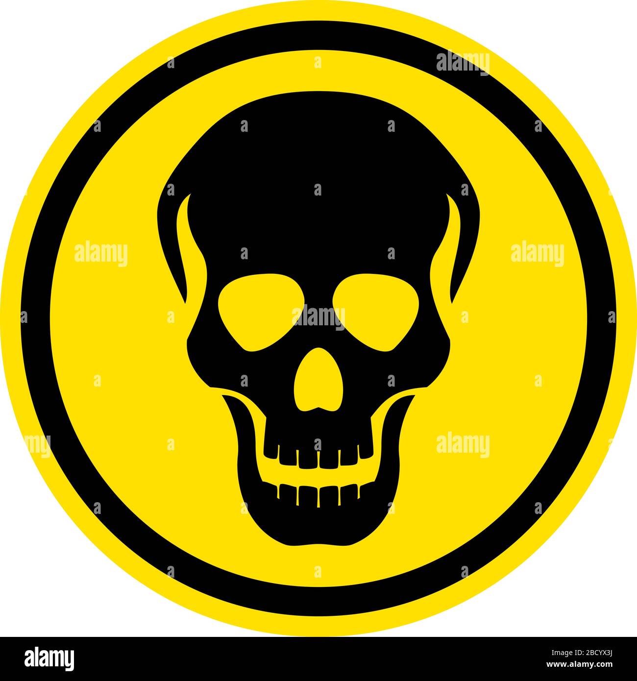 Deadly skull logo Stock Vector Images - Alamy