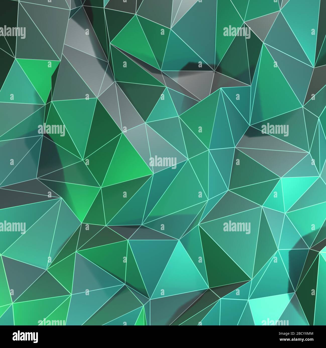 Geometric shapes neon green wireframe Stock Vector Images - Alamy