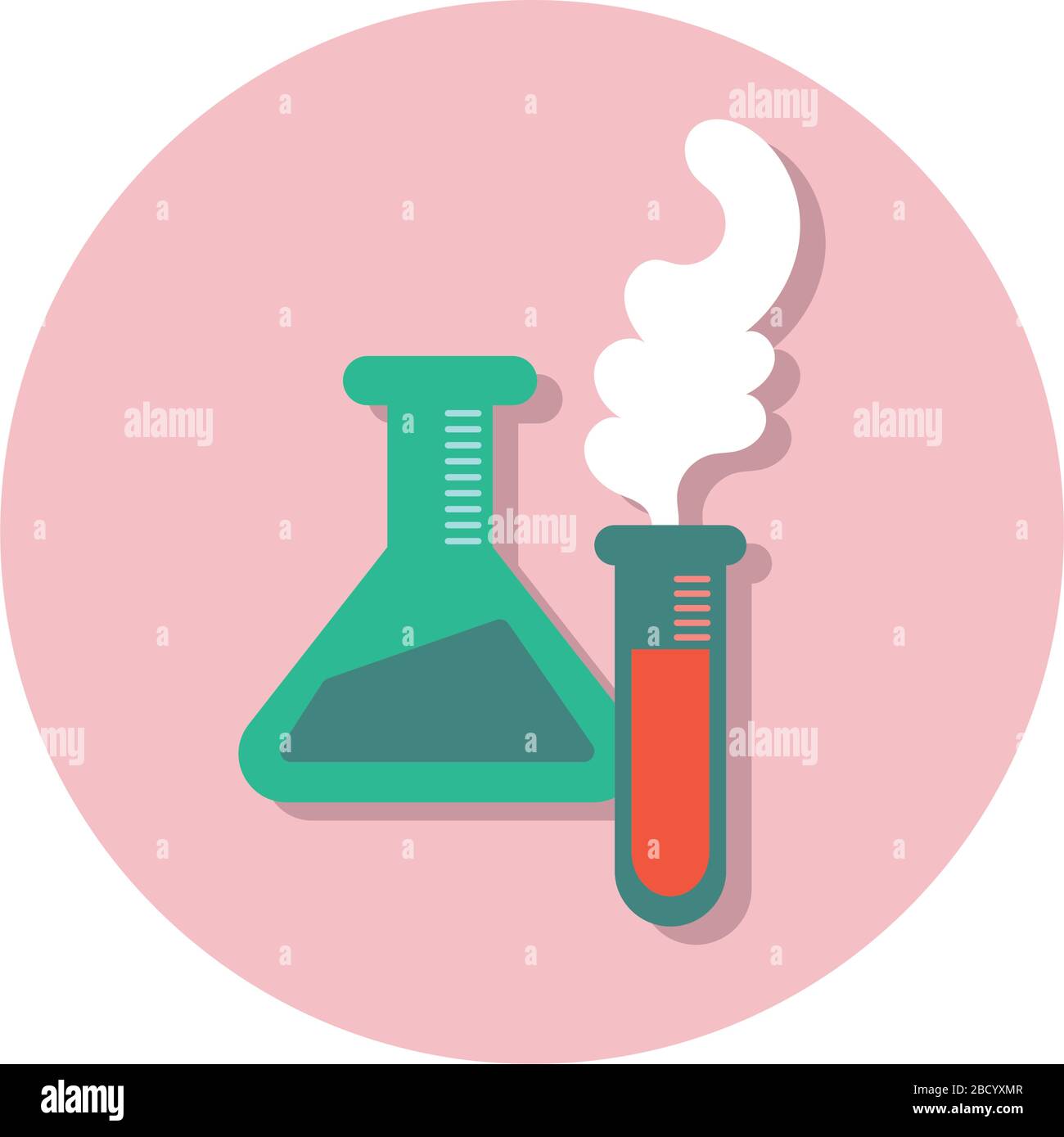 tubes tests laboratory line and fill style Stock Vector Image & Art - Alamy