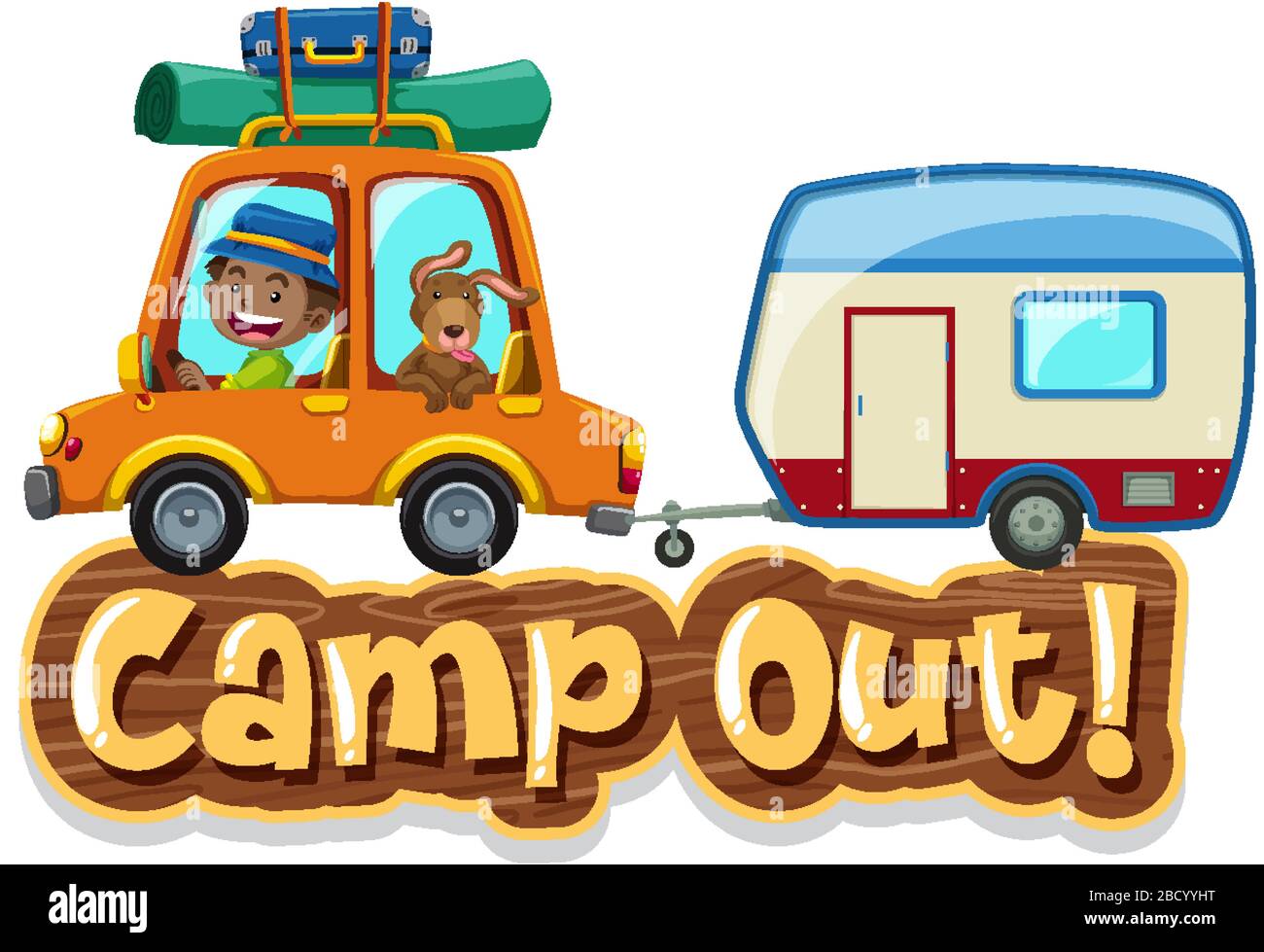 English car outdoors Stock Vector Images - Alamy