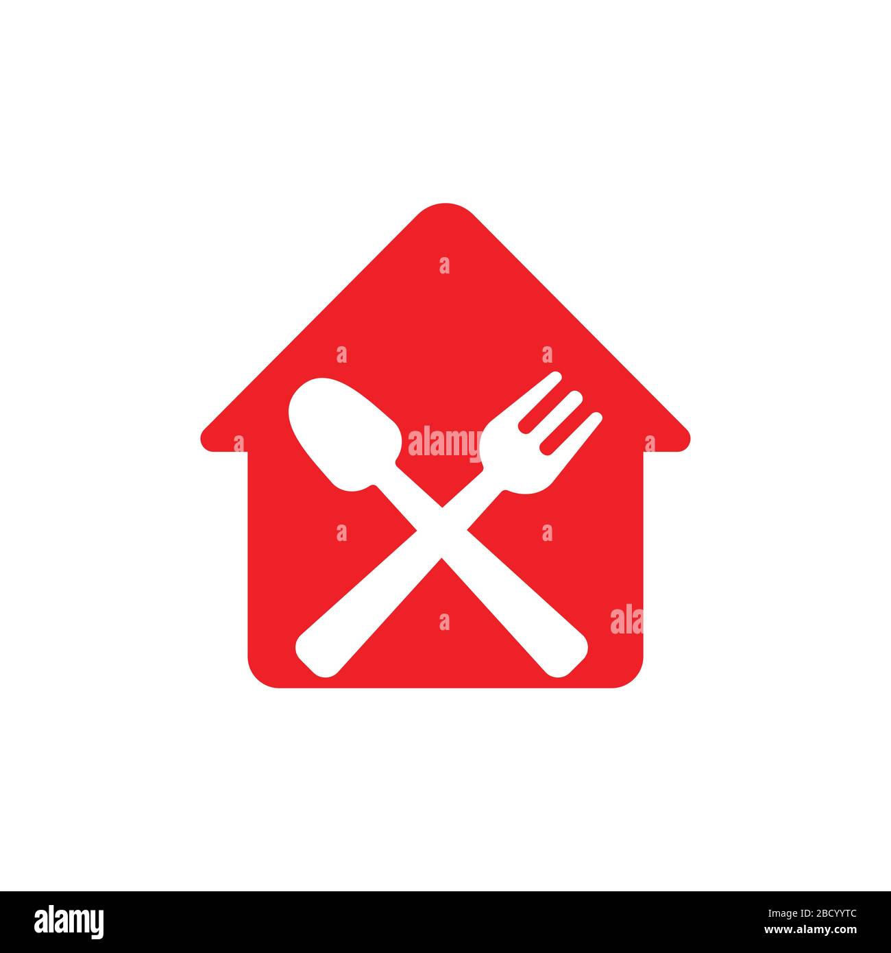 home food spoon fork symbol vector Stock Vector Image & Art - Alamy