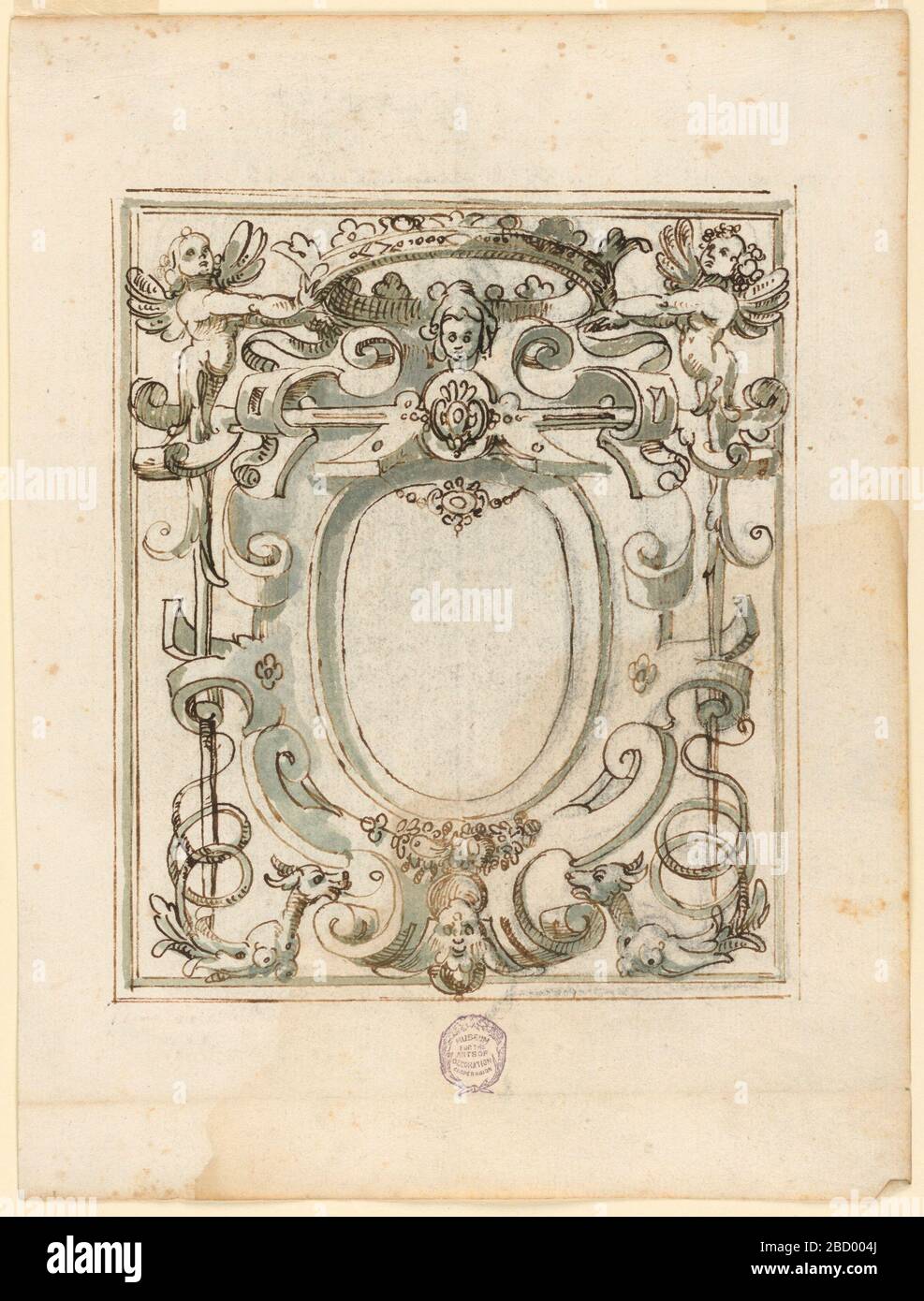 Strapwork Design. Research in ProgressStrapwork with winged figures ...